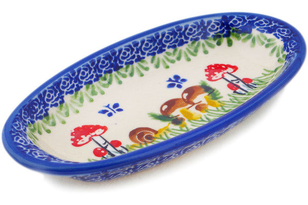 Polish Pottery 7" Condiment Dish Gardens In Poland