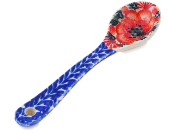 Polish Pottery 6" Spoon Lone Poppy