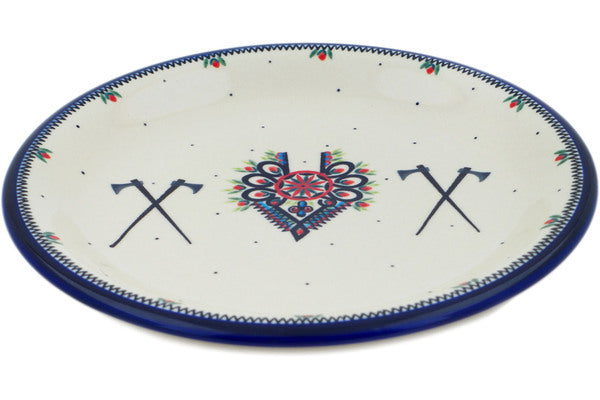 Polish Pottery 13" Plate Parzenica UNIKAT