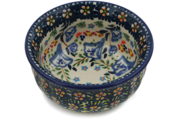 Polish Pottery 3" Bowl Wildflower Meadow UNIKAT