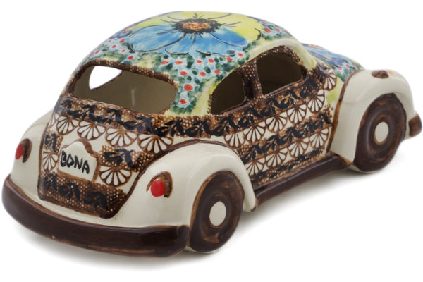 Polish Pottery 10" Beetle Car Figurine Sweet Emotions UNIKAT - Polish ...