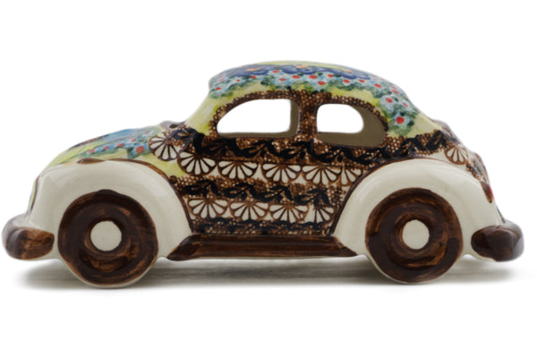 Polish Pottery 10" Beetle Car Figurine Sweet Emotions UNIKAT - Polish ...